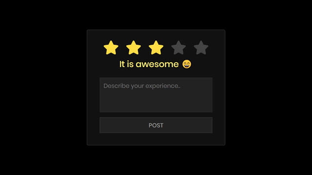 Star Rating System In Html Css And Javascript