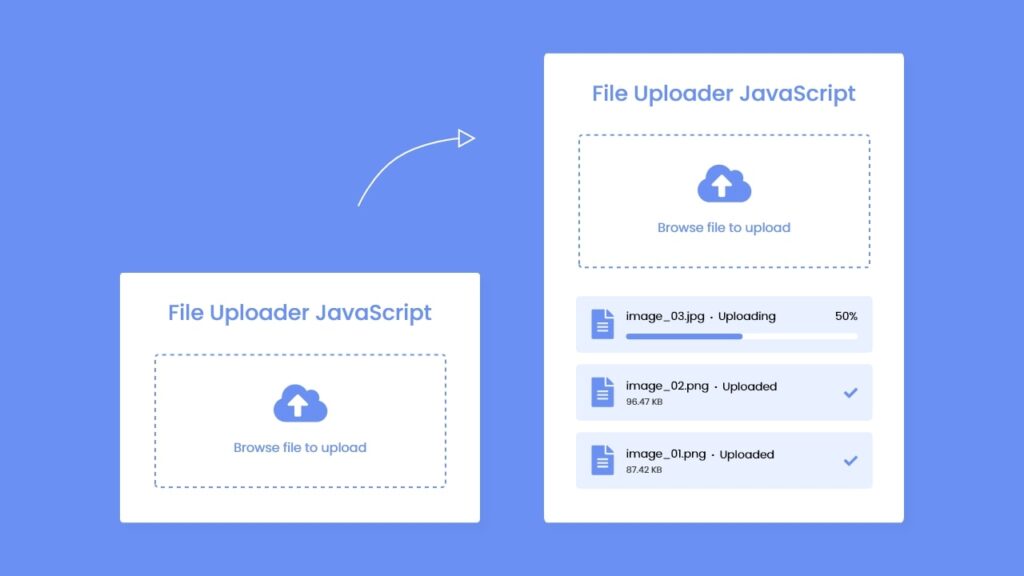 File Upload With Progress Bar HTML CSS JavaScript