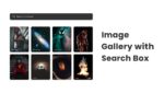 Image Gallery with Search Box in HTML CSS & JavaScript