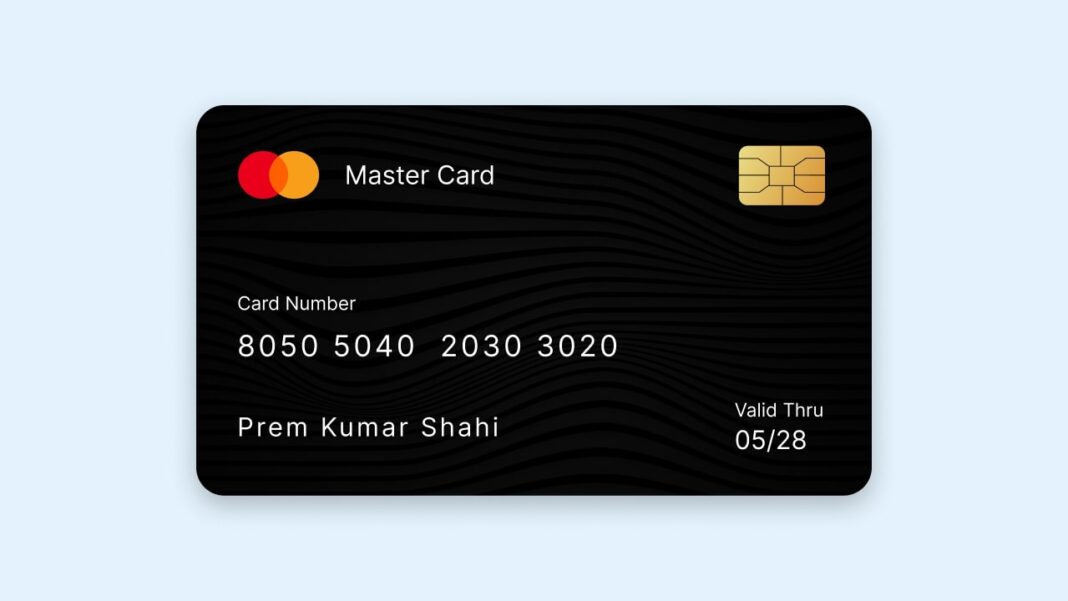 Credit Card Ui Design in HTML & CSS