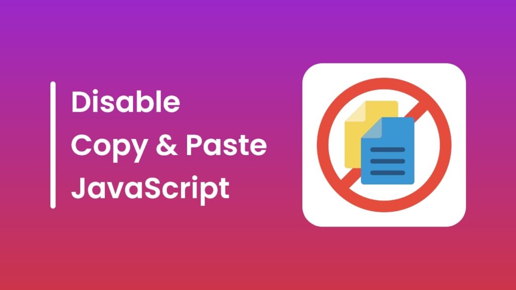 Disable Right Click Copy Cut Paste Using JavaScript