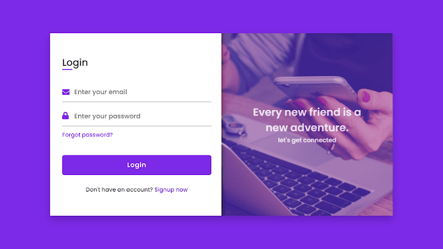 Responsive Login and Registration Form in HTML and CSS Responsive Login and Registration Form in HTML and CSS