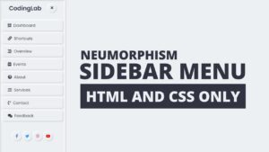 Top 15+ Sidebar Menu Templates in HTML CSS & JavaScript