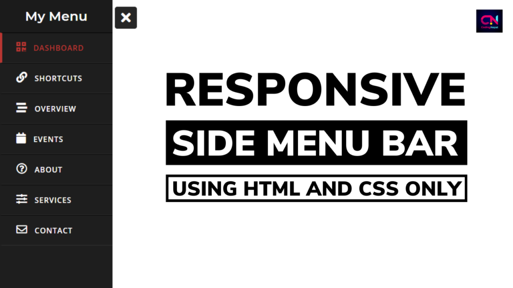 Top 15+ Sidebar Menu Templates in HTML CSS & JavaScript