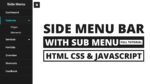 Top 15+ Sidebar Menu Templates in HTML CSS & JavaScript