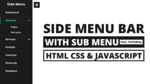 Top 15+ Sidebar Menu Templates in HTML CSS & JavaScript