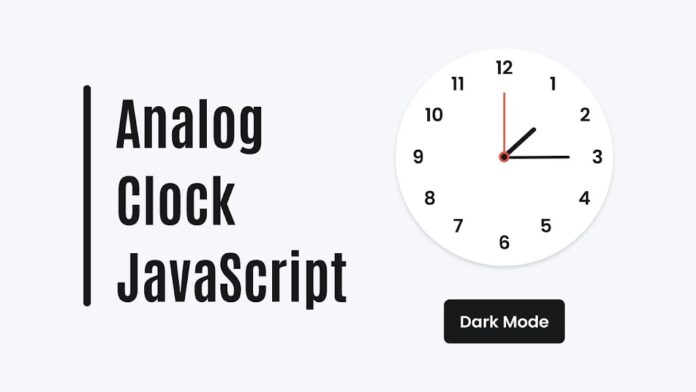 Build Analog Clock In Html Css And Javascript