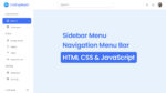 Top 15+ Sidebar Menu Templates in HTML CSS & JavaScript