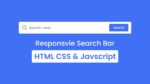 Create a Responsive Search Bar in HTML & CSS | Free Source Code