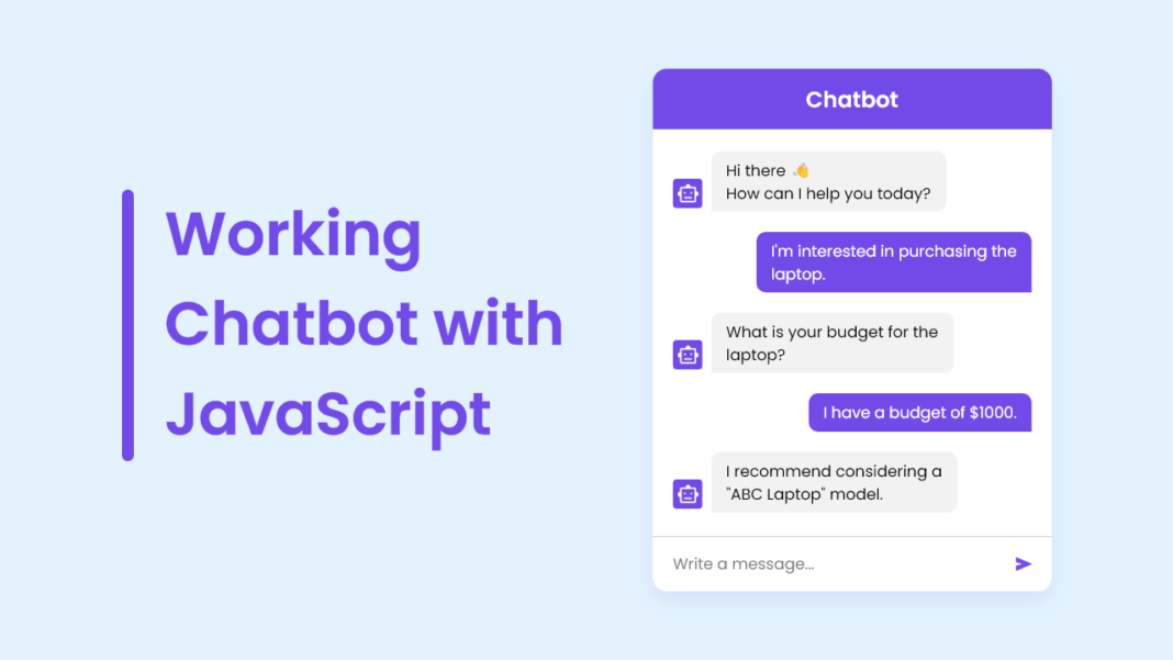 How To Create Working Chatbot In Html Css And Javascript