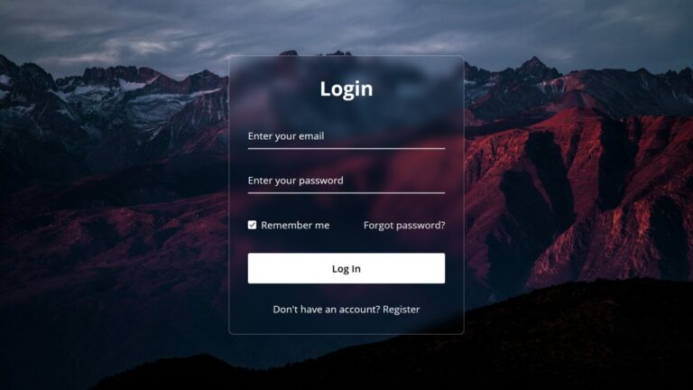 30+ Free Login & Registration Form Templates in HTML & CSS