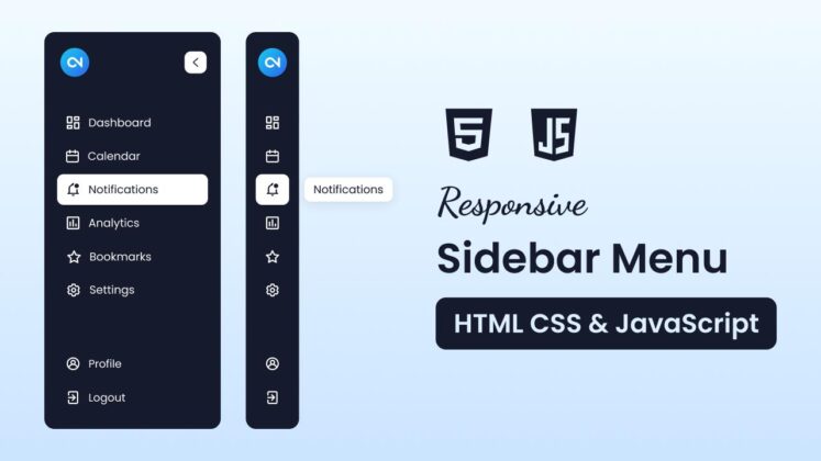 How To Create A Sidebar Menu In Html Css And Javascript